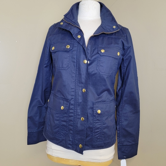 J. Crew | Jackets & Coats | J Crew Vintage Cargo Military Utility Rain ...